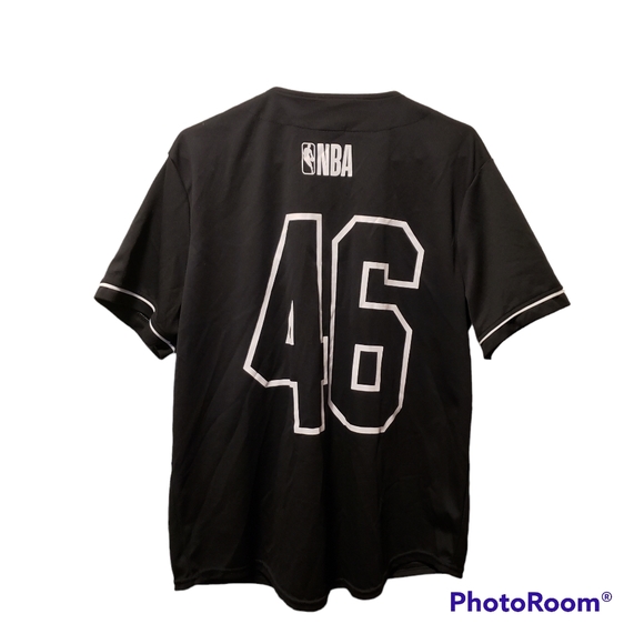 NBA | Shirts | Rare Nba Warm Up Short Sleeve Jersey L Blk | Poshmark